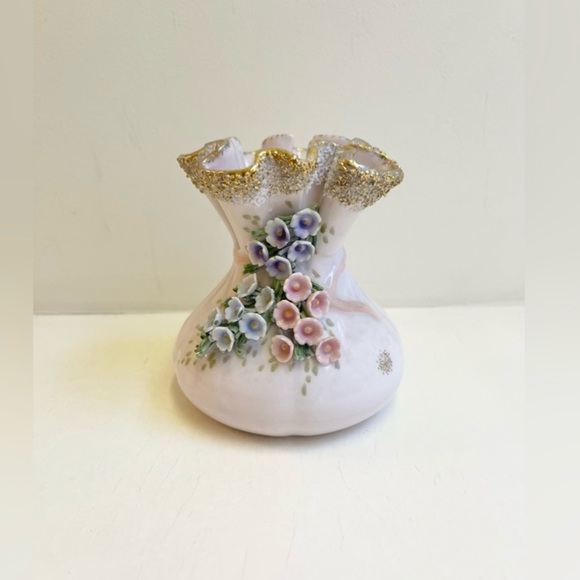 Lefton | Accents | Lefton Pink Bud Vase With Flowers | Poshmark